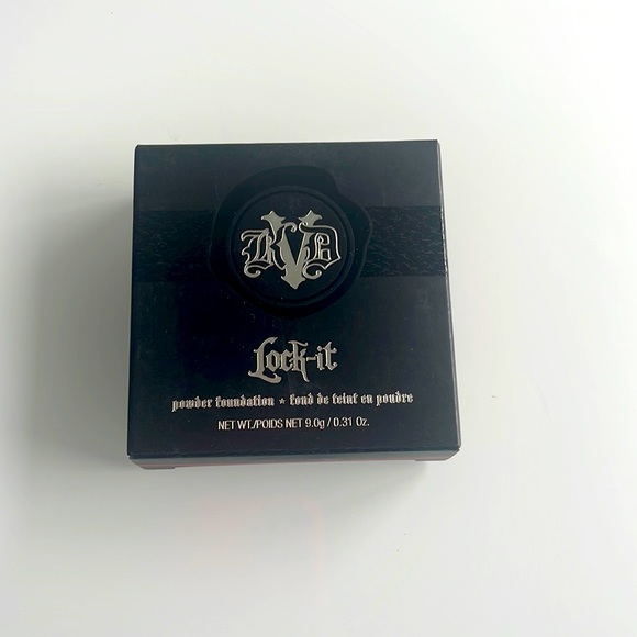 Makeup | Kat Von D Lock It Powder Foundation Shade Tan Deep 185 | Poshmark